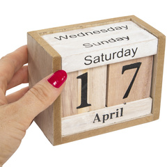 room 2 room wood perpetual calendar | Five Below | let go & have fun