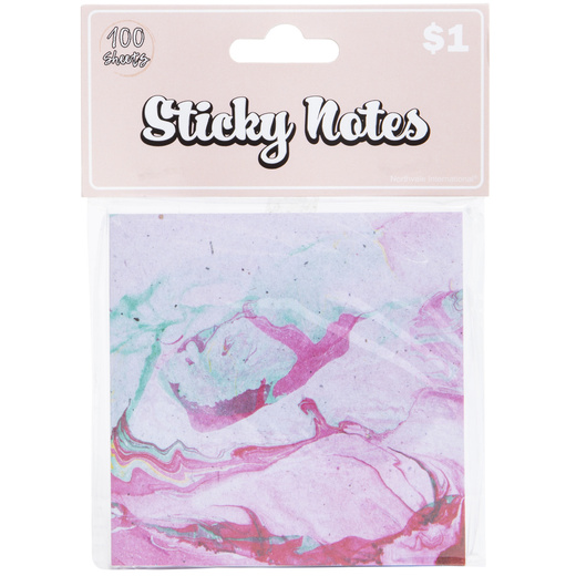 marble sticky notes 100-sheets | Five Below | let go & have fun