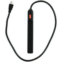 6-outlet power strip | let go & have fun