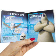 dreamworks penguins of madagascar book and huggable plush toy set ...