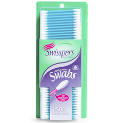 swisspers® cotton swabs 500-count | let go & have fun