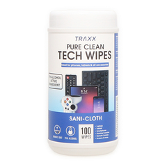 pure clean antibacterial tech wipes 100-count | let go & have fun