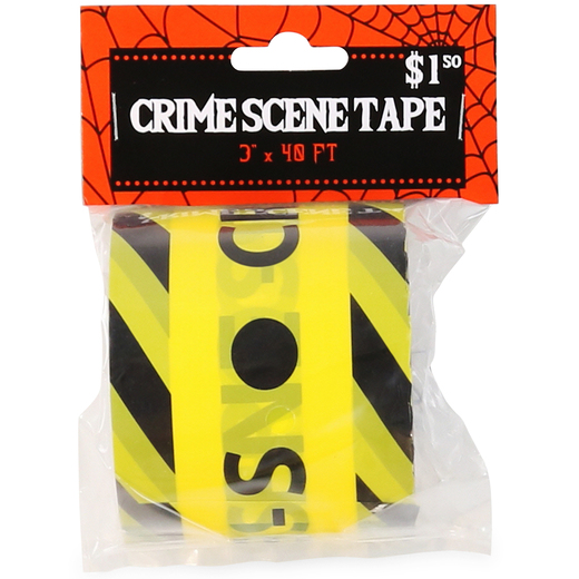 halloween crime scene tape 40ft | let go & have fun