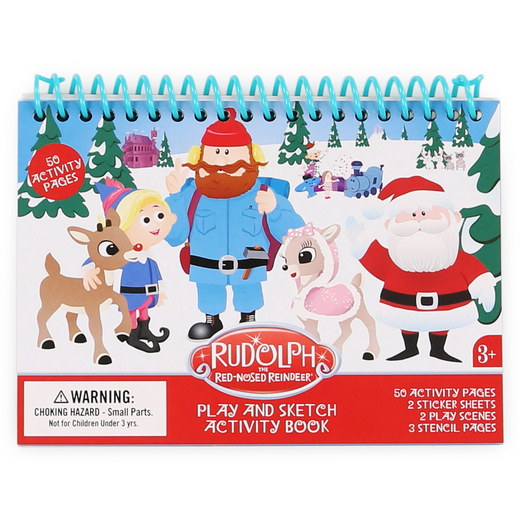 Rudolph The Red-Nosed Reindeer® Play And Sketch Activity Book | Five ...
