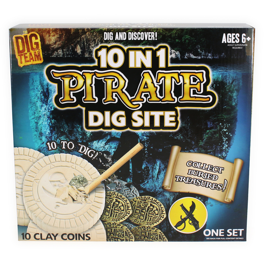 The Dig Team® 10-in-1 Pirate Dig Site | Five Below | let go & have fun