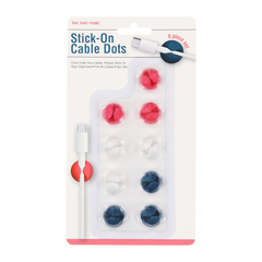 stick-on cable dots cord organizers 9-piece set | Five Below | let go ...