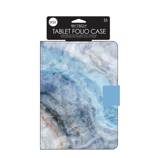 9in To 10in Tablet Folio Case - Blue Marble | Five Below | let go ...