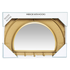 Half-Circle Mirror With Hooks | Five Below | let go & have fun