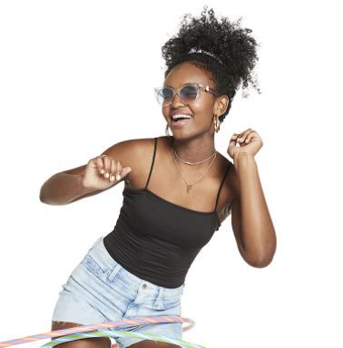 Juniors Bungee Strap Bodysuit - Black | Five Below | let go & have fun