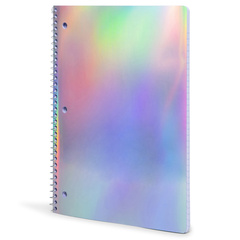 holographic college ruled notebook | let go & have fun