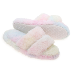 tie dye faux fur slippers | Five Below | let go & have fun