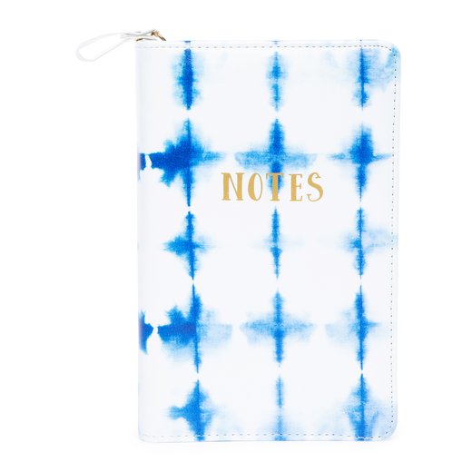 printed padded zipper notebook 8in x 6in | Five Below | let go & have fun