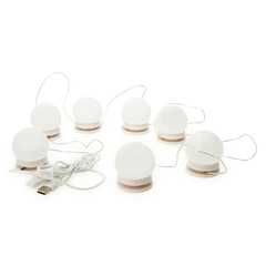 hollywood vanity LED globe string lights 7ft, usb-powered | Five Below ...