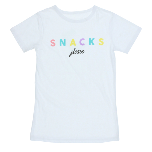 juniors 'snacks please' graphic tee | Five Below | let go & have fun