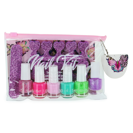 butterfly nail kit with 6 x nail polish | Five Below | let go & have fun