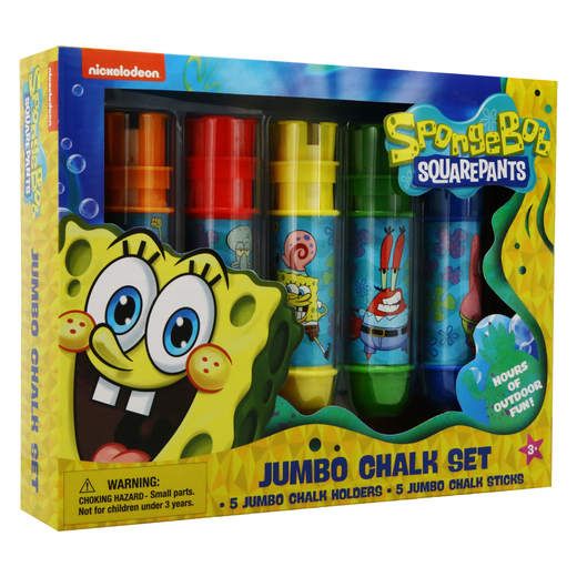 spongebob squarepants™ jumbo chalk set 10-piece | Five Below | let go ...