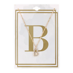 letter B diamond initial charm necklace | Five Below | let go & have fun