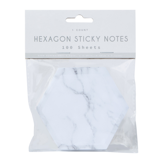 hexagon sticky notes 100 sheets | Five Below | let go & have fun