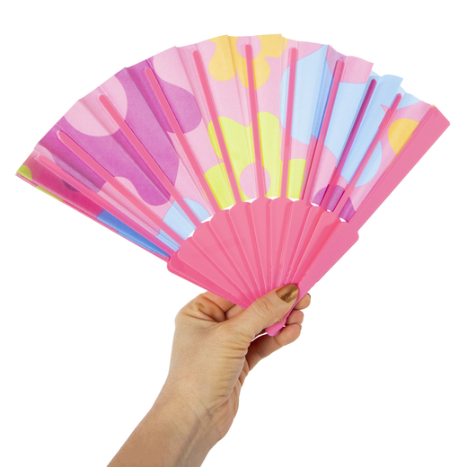Pink Hand Fan Clipart