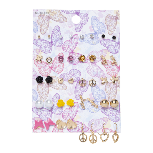 butterfly earrings set, 20 pairs | Five Below | let go & have fun