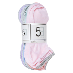 ladies pastel low-cut socks 10-pack | Five Below | let go & have fun