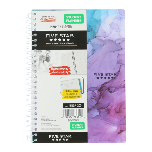 five star® student planner | Five Below | let go & have fun