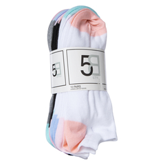 ladies ankle socks, assorted colors 10-pack | Five Below | let go ...