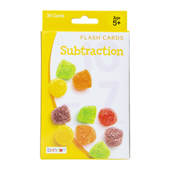 math flash cards: subtraction 36-cards set | Five Below | let go & have fun