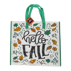 'hello fall' reusable shopper bag 20.5in x 17.7in x 7.9in | Five Below ...