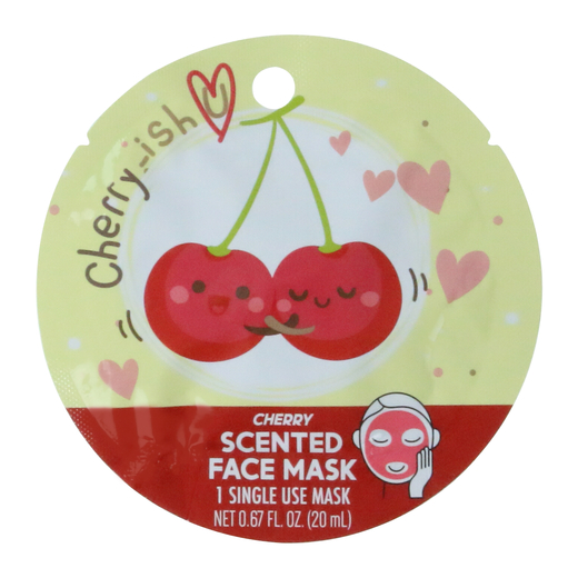 'cherry-ish' cherry-scented sheet mask | Five Below | let go & have fun