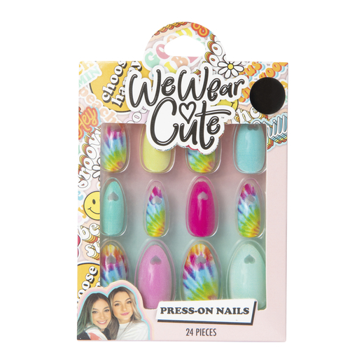 we wear cute™ press on nail set 24-count tie dye | Five Below | let go ...
