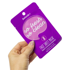 defender+™ 'so fresh, so clean' lavender face sheet mask 0.67oz | Five ...