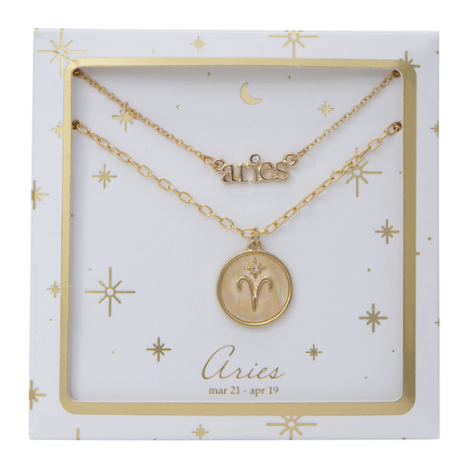 zodiac layered necklace | Five Below | let go & have fun