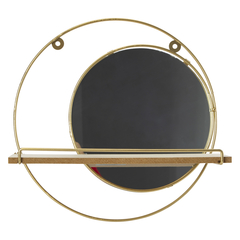 round wall mirror with shelf 11.5in | Five Below | let go & have fun