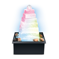 light-up rainbow pyramid fountain 7.5in | Five Below | let go & have fun