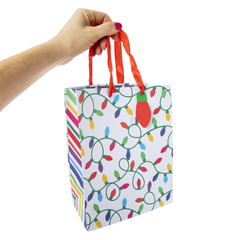 holiday medium gift bag 6-pack 7in x 9in | Five Below | let go & have fun