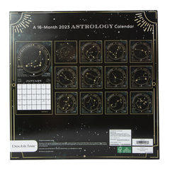 astrology 16-month 2023 wall calendar | Five Below | let go & have fun