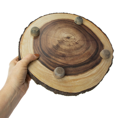 decorative wood tree stump board 12in | Five Below | let go & have fun