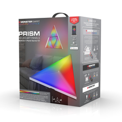 monster smart illuminessence prism 3D LED art panels 4-pack | Five ...