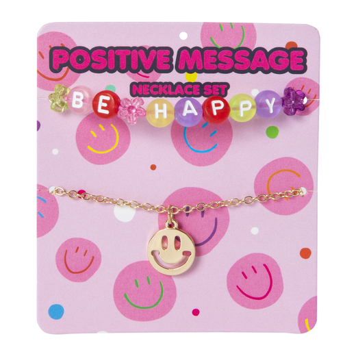 happy beaded necklace set 2-piece | Five Below | let go & have fun