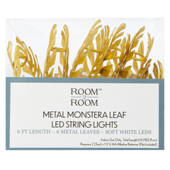 LED monstera string lights 6ft | Five Below | let go & have fun