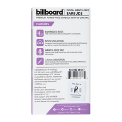 billboard™ super bass stereo earbuds with mic | Five Below | let go ...