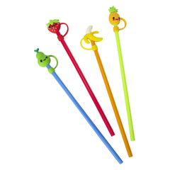 4-count reusable straws with cute toppers | Five Below | let go & have fun