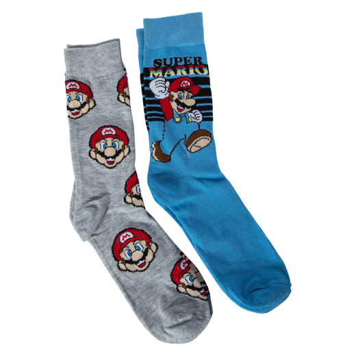 nintendo® super mario™ mens crew socks 2-pack | Five Below | let go ...