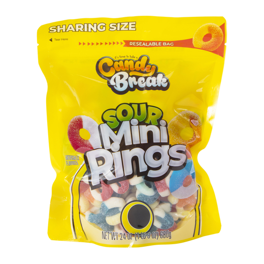 candy break sour mini rings 24oz | Five Below | let go & have fun