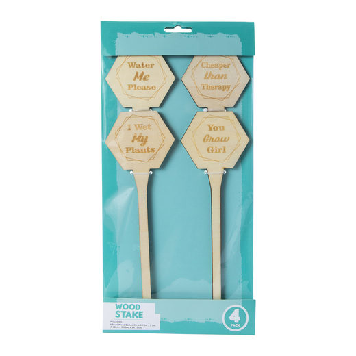 plywood funny garden stakes 4-count | Five Below | let go & have fun