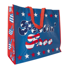 reusable tote bag 20.5in x 17.7in | Five Below | let go & have fun