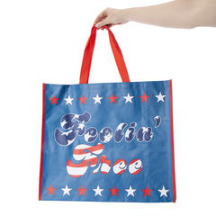 reusable tote bag 20.5in x 17.7in | Five Below | let go & have fun