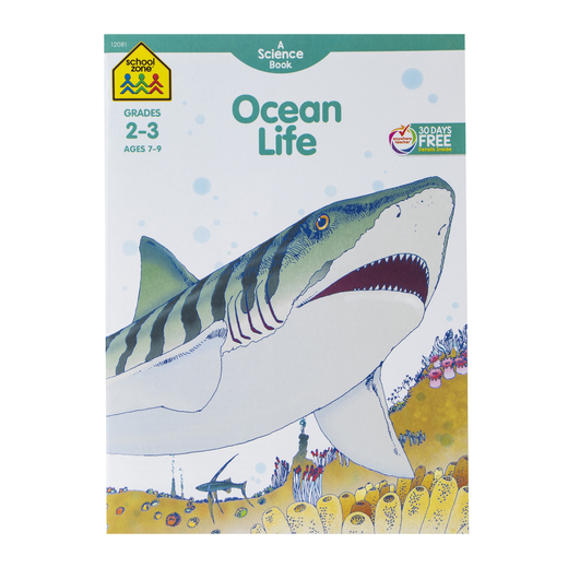 school zone® ocean life science workbook | Five Below | let go & have fun