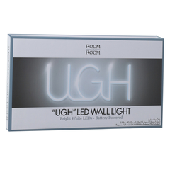 'ugh' LED wall light 5.98in x 10.87in | Five Below | let go & have fun